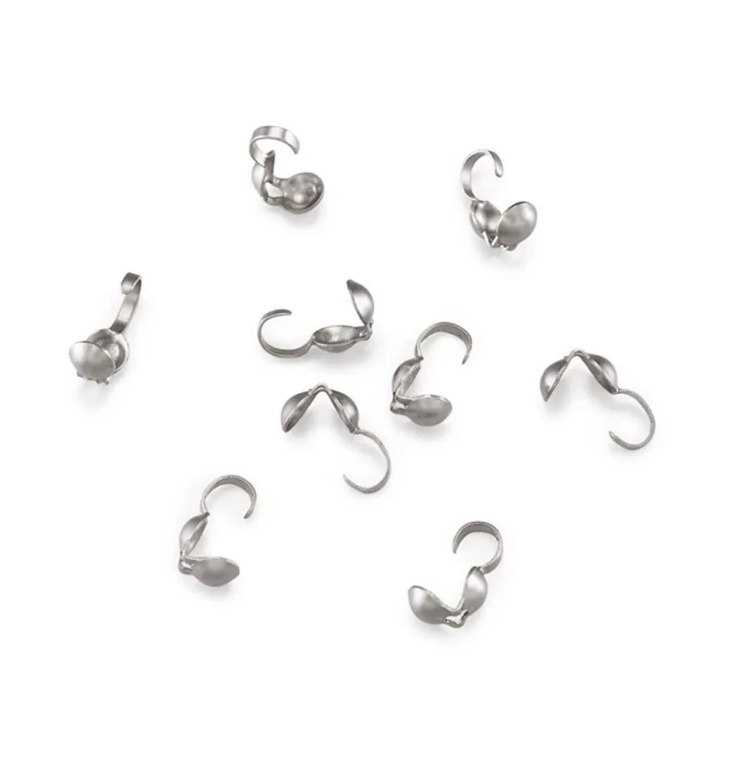 4mm Bead Tips Open Hook | 304 Stainless Steel | Adabele